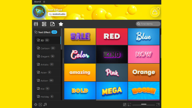 اسکریپت AtomX text effect در افتر افکت - موشن گورو