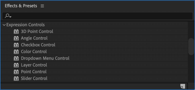 نحوه کار با پریست Expression Controls در افتر افکت | سریع و بدون زحمت - موشن‌گورو | آموزش موشن ...
